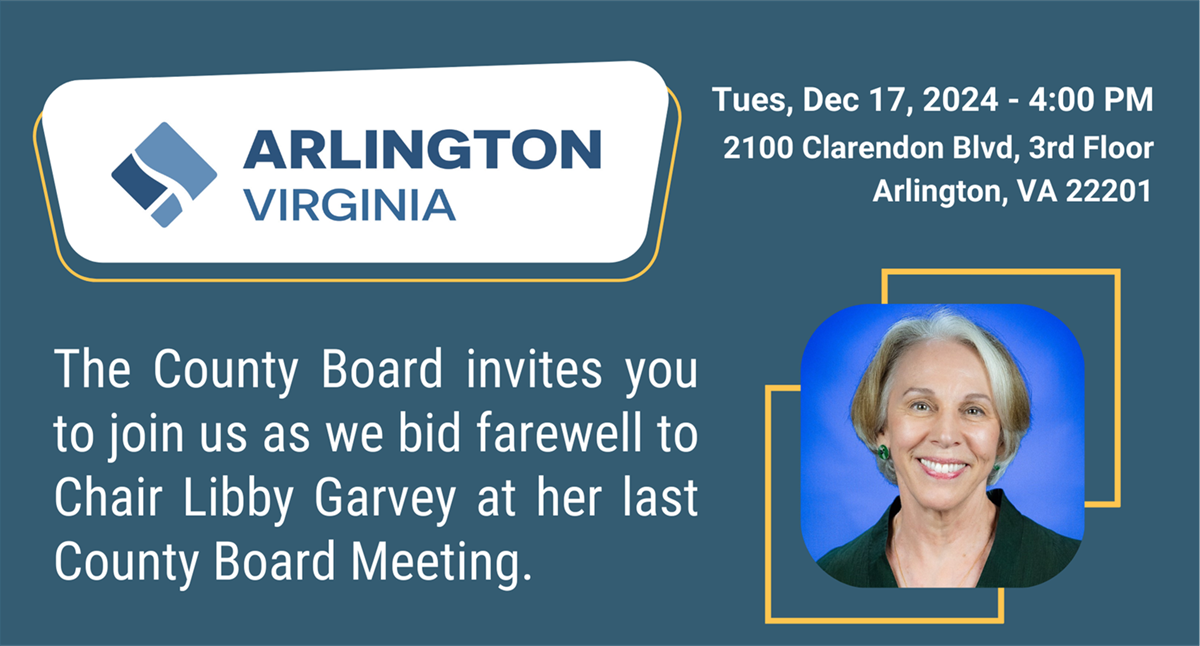 Public Farewell of Chair Libby Garvey – Official Website of Arlington ...